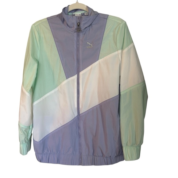 Puma | Jackets & Coats | Puma Pastel Colorblock Windbreaker Jacket ...